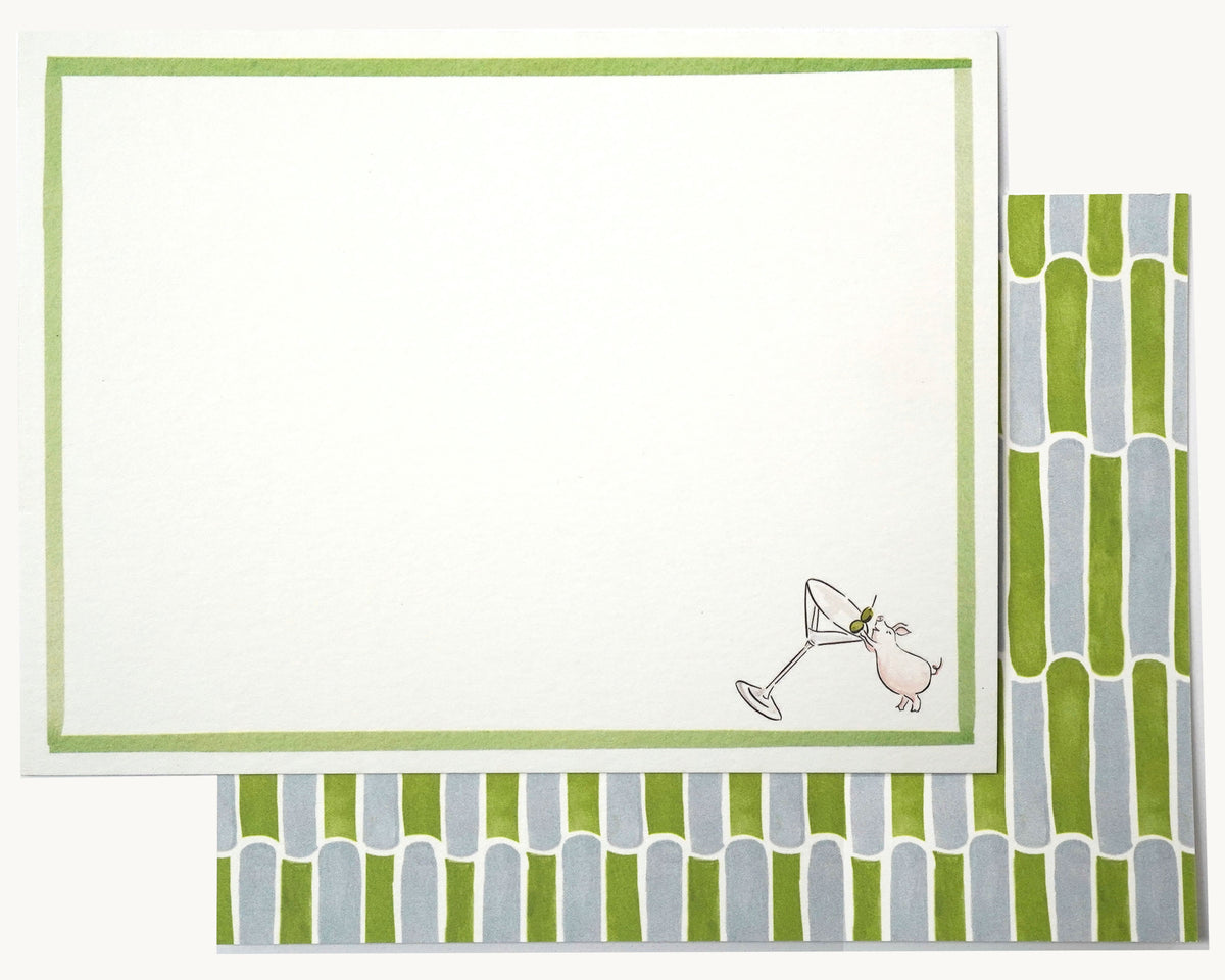 Tipsy Pig Stationery Set